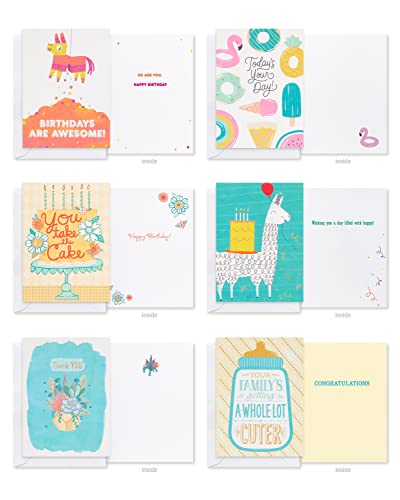 American Greetings Deluxe All Occasion Cards with Envelopes - Birthday, Thanks, Congrats and More (40-Count)