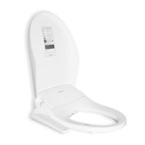 hulife electric bidet seat for elongated toilet with unlimited heated water, heated seat, warm air dryer, touch control panel