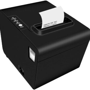 Milestone Thermal Receipt Printer,3'1/8 80mm POS Printer with Auto Cutter, Kitchen Printer for Restaurant with USB Serial Ethernet LAN ESC/POS Command Cash Drawer