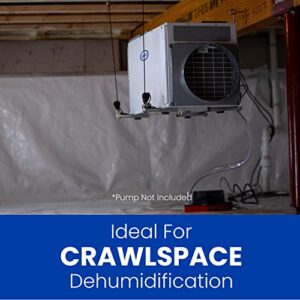 AprilAire E070 Pro 70-Pint Crawl Space Dehumidifier with Drain Hose, Commercial-Grade Whole-House Dehumidifier for Crawlspace, Basement, or Whole Home up to 2,200 sq. ft.