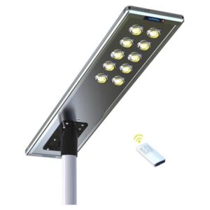 100-watt 16000-lumen integrated led gray motion activated outdoor commercial residential parking path walkway area light