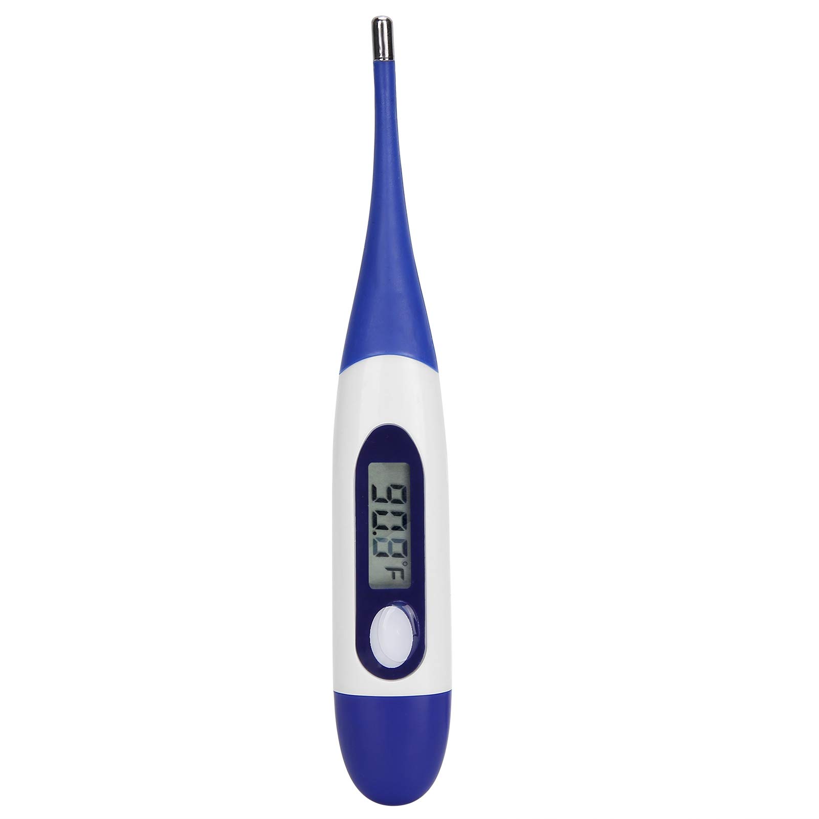 Livestock Pet Thermometer with LED Display Memory Function,Fast Digital Veterinary Thermometer,Flexible Probe for Temperature Measurement for Dogs Cats Horse Cattle (with Battery)