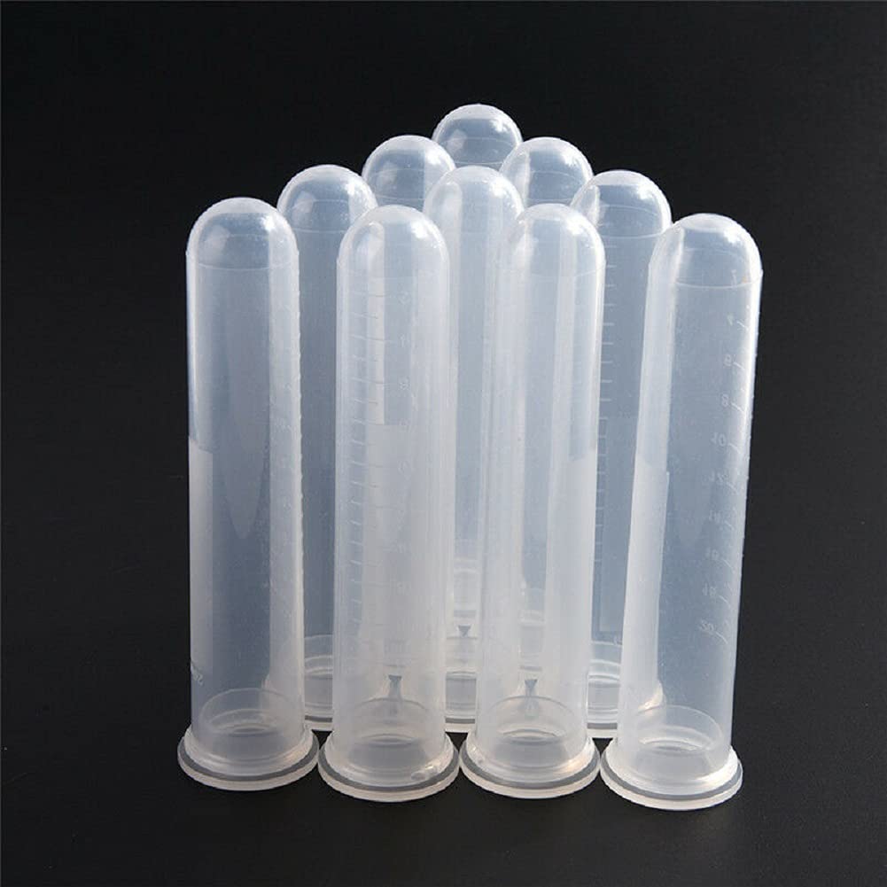 FveBzem 10 PCS 20ml Conical Centrifuge Tube Microcentrifuge Tube Sterile Plastic Test Tubes with Leak-Proof Screw Caps Lab Container with Graduated and Write-on Spot, Non-Pyrogenic, DN/RNase Free