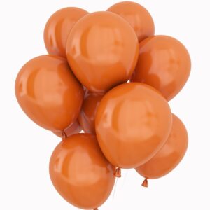 burnt orange balloons 12 inch 50 pcs baby shower party balloons happy birthday decoration balloons tropical jungle safari party decoration