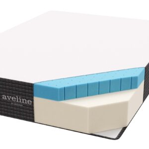 Modway Aveline 12” Gel Infused Memory Mattress with CertiPUR-US Certified Foam King Mattress