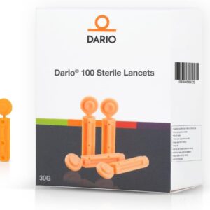 Dario Bundle: 100 Test Strips, 100 Lancets & Blood Glucose Travel Case