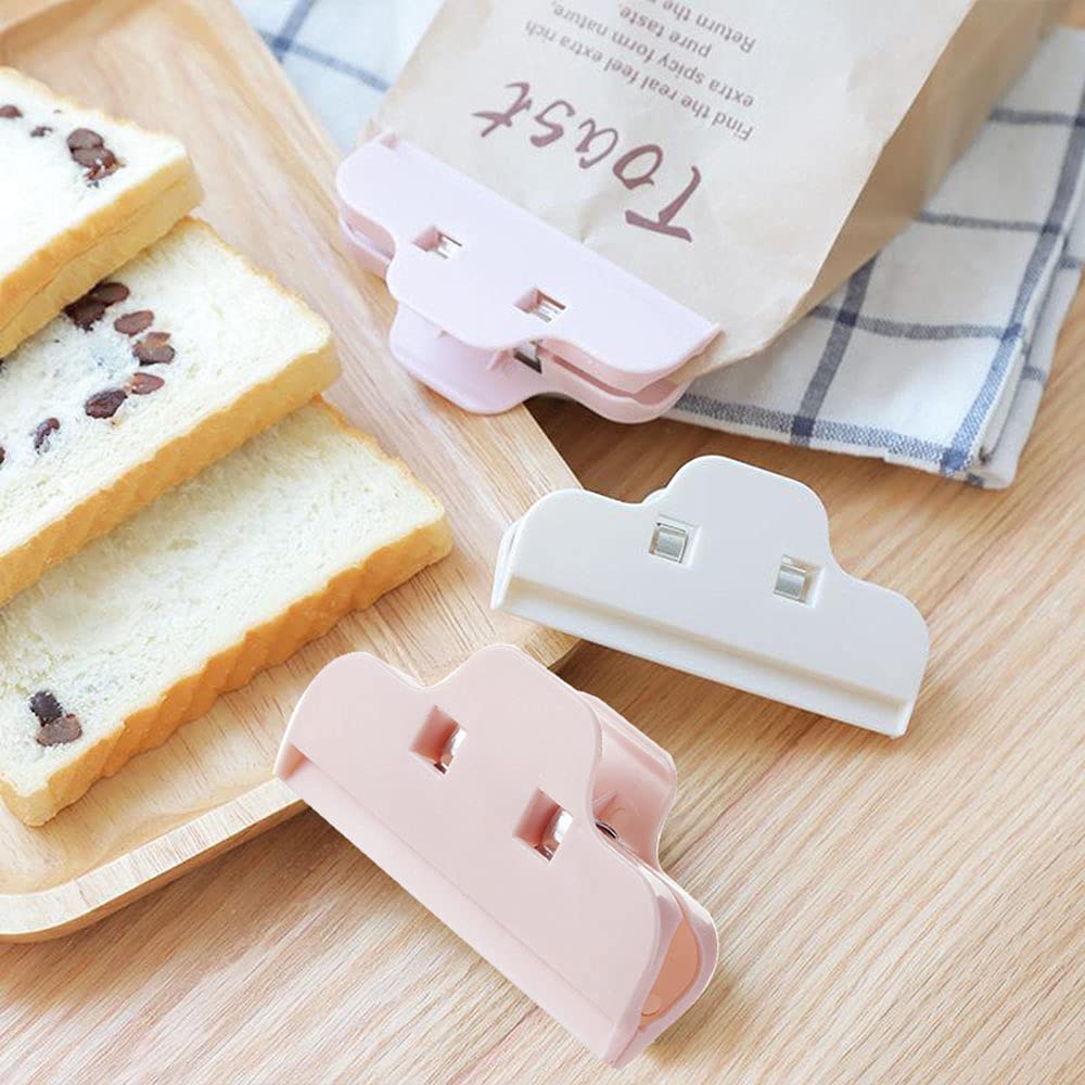 PZRT 4pcs DIY Sealing Clamp Diamond Painting Tools Clips Painting Accessories Cross Stitch Tool Food Snack Storage Seal Food Clips (Random Color)