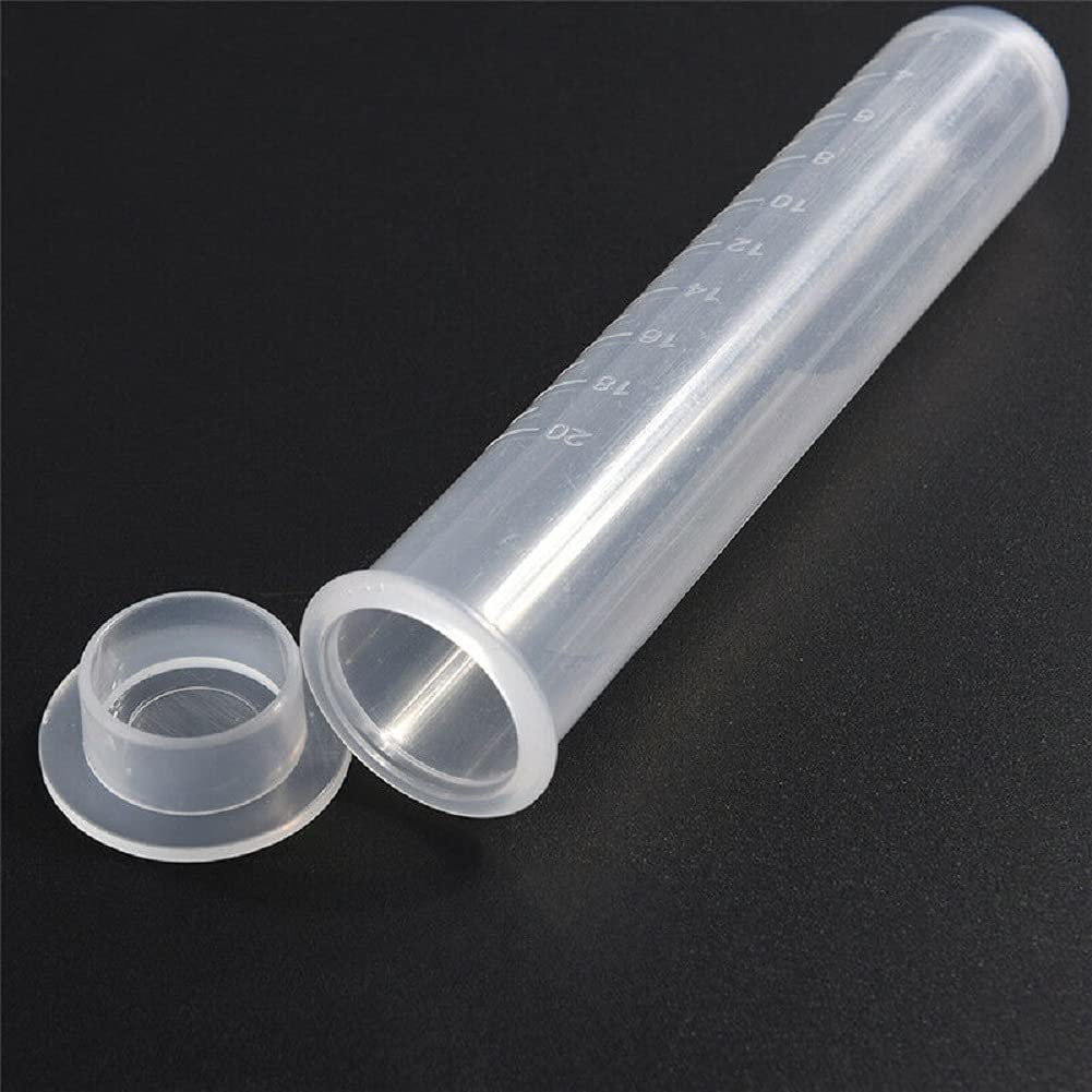 FveBzem 10 PCS 20ml Conical Centrifuge Tube Microcentrifuge Tube Sterile Plastic Test Tubes with Leak-Proof Screw Caps Lab Container with Graduated and Write-on Spot, Non-Pyrogenic, DN/RNase Free