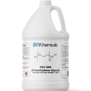 DIYChemicals Polyethylene Glycol PEG 300 for Industrial Manufacturing, Fog Machines,Antifreeze, Solvent, Humectant – Non-Toxic, Odorless, 1 Pint (16 fl oz)