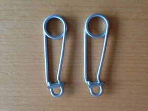 gees minnow trap utility clips/live bait traps lock clips - set of 2 clips