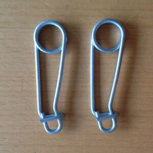 Gees Minnow Trap Utility Clips/Live Bait Traps Lock Clips - Set of 2 Clips