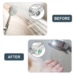 10 Pieces Shower Head Restrictor Water Flow Restrictor 1.5/1.8/2.0/2.5/3.0 GPM Shower Flow Reducer Shower Head Limiter Set for Water Saving Fixed Shower Head or Handheld Shower (14.3 x 13.85 x 5.2 mm)