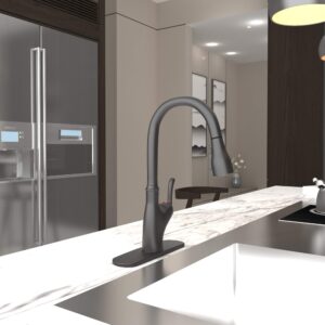 Pull Down Touchless Single Handle Kitchen Faucet with MotionSense