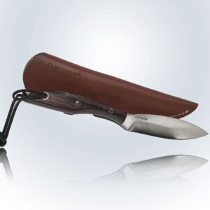 original design #rs1 - 8 1/2" high carbon stainless steel blade with rosewood handle