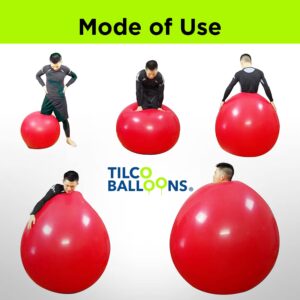 TILCO BALLOONS | Giant Balloons Black 72 Inch Jumbo | Ready to Inflate With Air, Helium or Fill With Water | Decorate Your Birthday, Graduations, Events or Weddings | Balloon to Get Inside