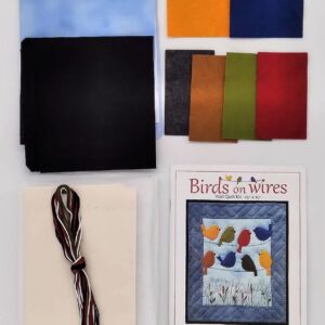 Rachel's Of Greenfield Wall Quilt KIT WI, Bird On Wires