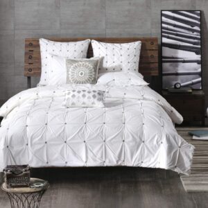 INK+IVY Rhea Cotton Jacquard Duvet Cover Set + Sofia Decorative Pillow