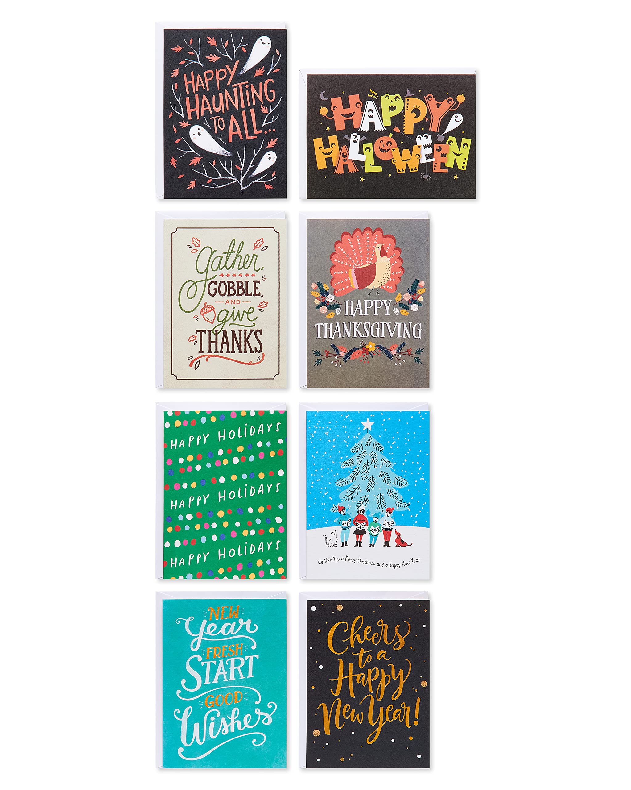 American Greetings Deluxe Holiday Card Assortment, Graduation, Fathers Day, Birthdays and All Occasions (33-Count)