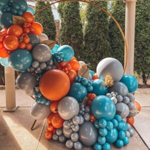 Burnt Orange Balloons 12 Inch 50 Pcs Baby Shower Party Balloons Happy Birthday Decoration Balloons Tropical Jungle Safari Party Decoration