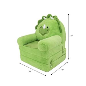 Soft Landing - Elite Seats - Premium Character Sofa Seat & Transformable Fold-Out Lounger with Carrying Handle – Dino