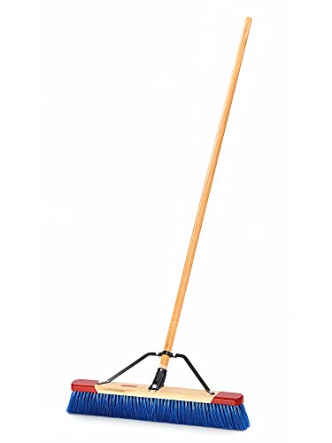 Harper 37518500 Heavy Duty Cleaning Set with Outdoor Push Broom, Floor Squeegee, Debris Pan and Handheld Scrubbing Brush