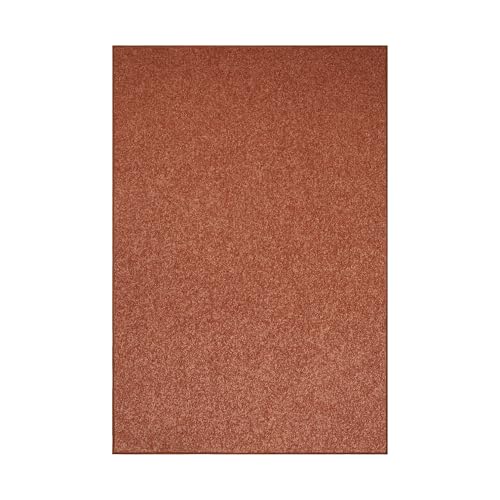 Furnish my Place Modern Plush Solid Color Rug - Rust, 2' x 3', Pet and Kids Friendly Rug. Made in USA, Area Rugs Great for Kids, Pets, Event, Wedding