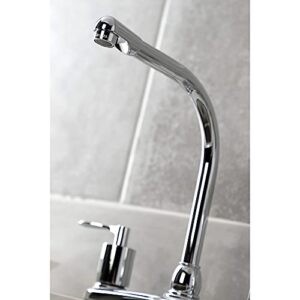 Kingston Brass FB751SVLSP Serena Centerset Kitchen Faucet with Plastic Sprayer, Polished Chrome