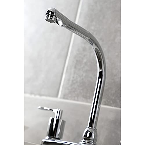 Kingston Brass FB751SVLSP Serena Centerset Kitchen Faucet with Plastic Sprayer, Polished Chrome