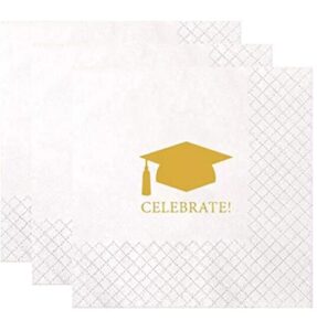 100 pack of graduation party napkins for graduation party