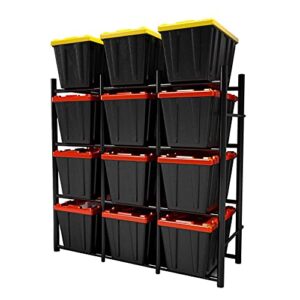 Bin Warehouse DFAE2MBW0431-HD Heavy Duty 12 Tote Rack