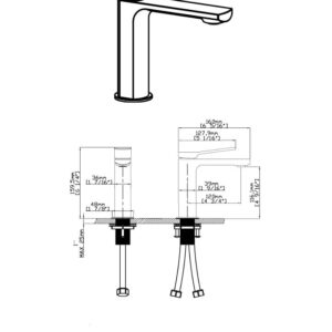 Galim Bathroom Faucets, Single Hole Sink Faucets for Bath & Kitchen, Heavy-Duty Single Handle Water Faucet, Brass Cartridge, Modern Top Mounted Design, Suitable for Hot and Cold Water, Matte Black