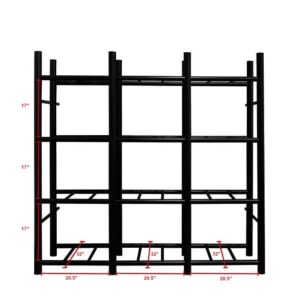 Bin Warehouse DFAE2MBW0431-HD Heavy Duty 12 Tote Rack