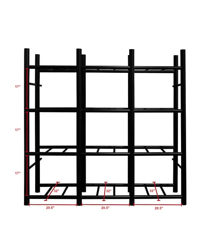 Bin Warehouse DFAE2MBW0431-HD Heavy Duty 12 Tote Rack