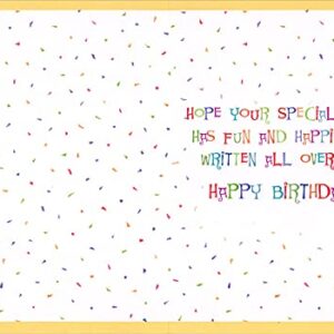 RSVP Birthday Celebration Words Cupcake Birthday Card