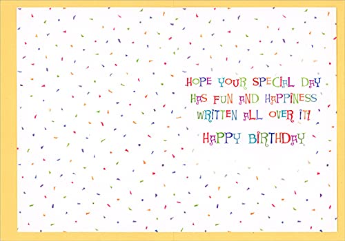 RSVP Birthday Celebration Words Cupcake Birthday Card