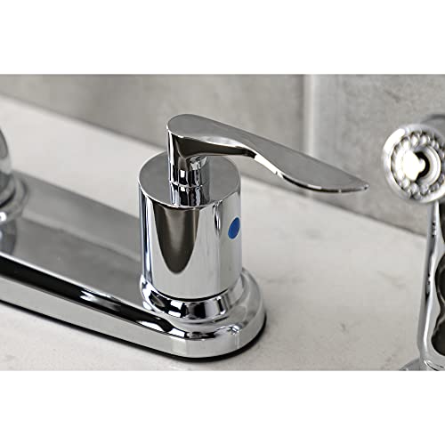 Kingston Brass FB751SVLSP Serena Centerset Kitchen Faucet with Plastic Sprayer, Polished Chrome