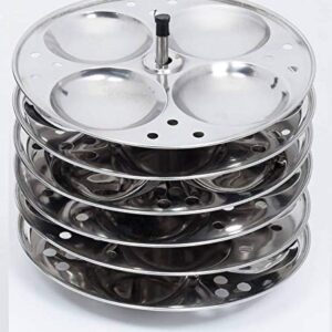 Export Quality Idli Cooker, Idli Maker, Stainless Steel Idli Cooker (6 Plats 24 Idli)