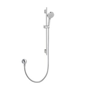 hansgrohe vernis blend 11-inch 3-spray handshower with slide bar and hose, rain, intenserain, handheld shower head system in chrome, 04969000, 2.5