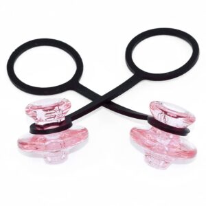 rosin press yhs glass cap accesspories (pink)