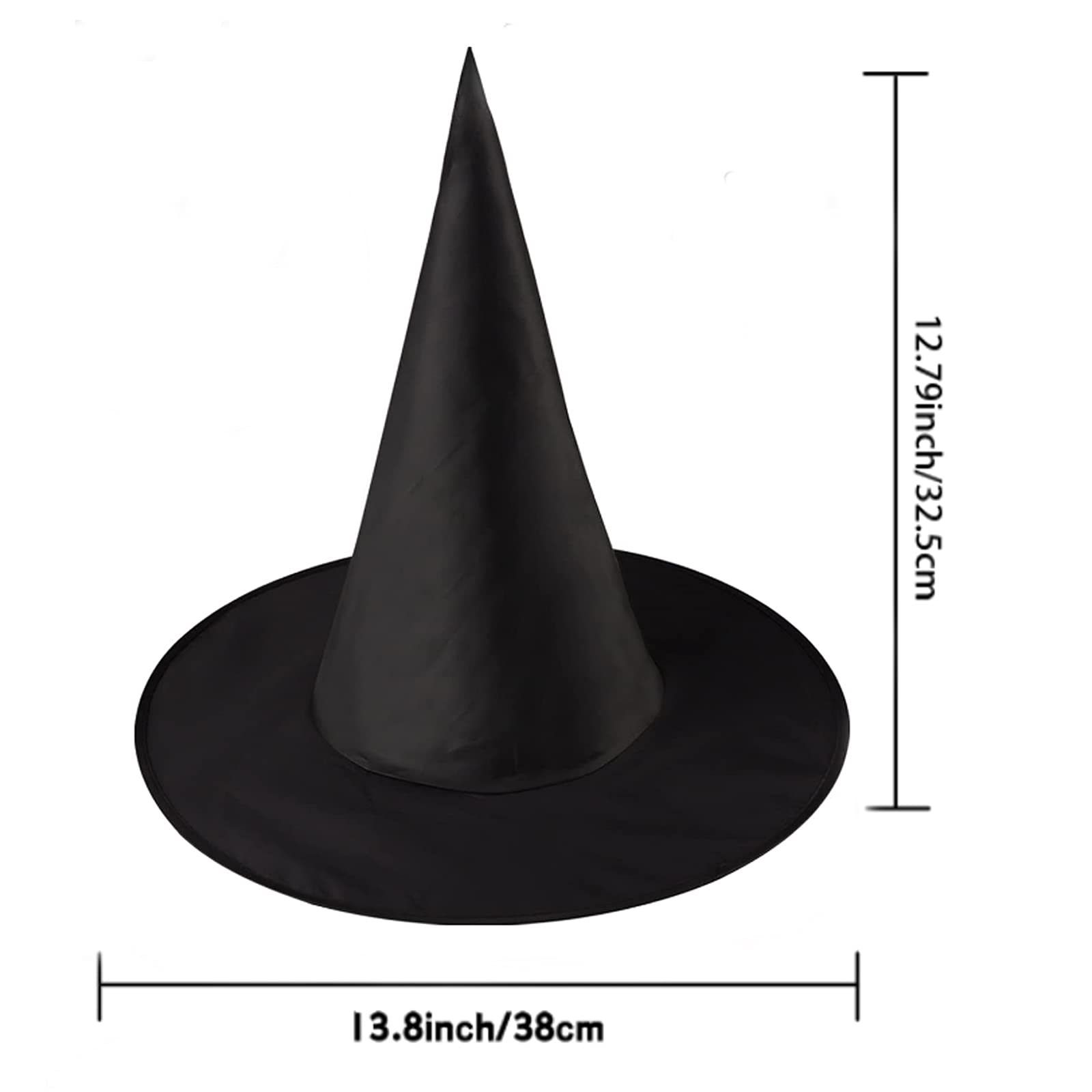 8 Pack Witch Hats,Halloween Black Witch Hat Costume Accessory for Halloween Party