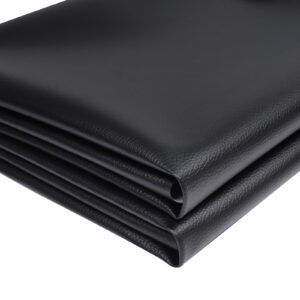 soft waterproof synthetic fabric material, marine vinyl faux leather sheets,durable,replacement renovate for upholstery muscle car,furniture, sofa (54inch x 30inch, black)