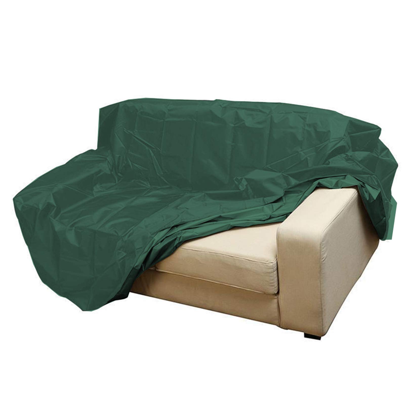 YIREAUD Garden Bench Cover,2-Seater Heavy Duty Patio Bench Loveseat Cover,Waterproof Outdoor Sofa Cover,Lawn Patio Furniture Covers with Air Vent, Green