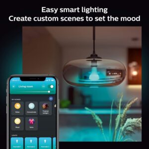 Philips Hue Smart 100W A21 LED Bulb - White and Color Ambiance Color-Changing Light - 1 Pack - 1600LM - E26 - Indoor - Control with Hue App - Works with Alexa, Google Assistant and Apple Homekit