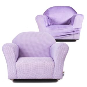 keet roundy kid's rocking chair + cover combo set, pink, lavender