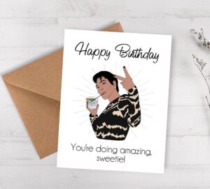 balor kardashian birthday card funny birthday card happy birthday 21st birthday birthday wishes card for best friend birthday gift | 4.25 x 5.5 folded cardstock greeting card