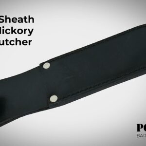 Generic 7 inch Knife Sheath - Made to Fit 7-Inch Old Hickory Butcher Knives OKC Leather with Belt Loop in Color Black (7 Inch)