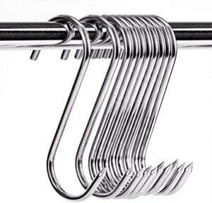 artoys meat hooks 4'' 4mm, sus304 stainless steel butcher's hook(10pack), meat hook for smoker, drying, butchering, smoking, bbq, grilling,jerky.