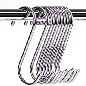 ARTOYS Meat Hooks 4'' 4mm, SUS304 Stainless Steel Butcher's Hook(10Pack), Meat Hook for Smoker, Drying, Butchering, Smoking, BBQ, Grilling,Jerky.