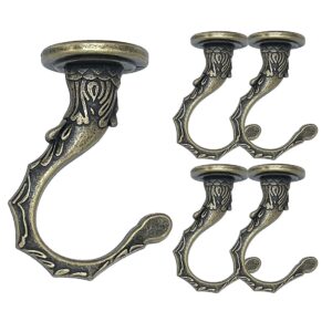 obstkuchen 5 sets swag ceiling hooks heavy duty swag hook with hardware for hanging plants ceiling installation cavity wall fixing (5 sets bronze)