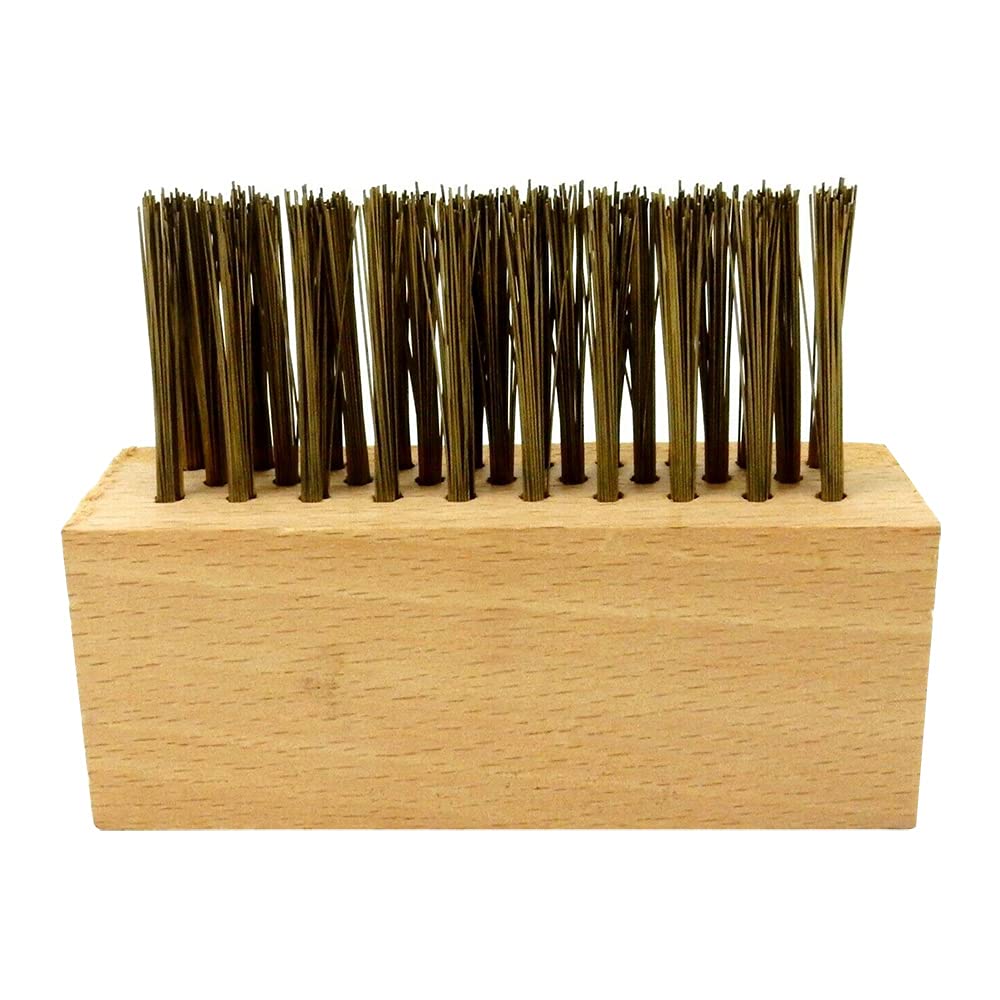 Sweda Push Broom Head Replacement, Hardwood Block Brush with Wire Bristles, Best for Cleaning Driveways, Patios, Concrete Surface, Pools, 13415-L1890